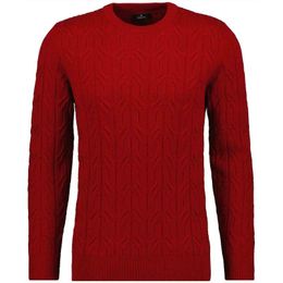 Ragman Rundhalspullover Weinrot-615 54 54 Rundhals-Strickpullover