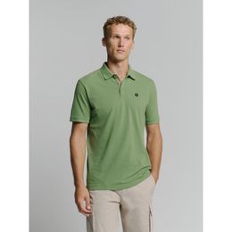 NO EXCESS Poloshirt »Poloshirt Polo Pique Garment Dyed« gruen L L Stilvolles Polo mit klassischer Piqué-Struktur und modernem Regular Fit
