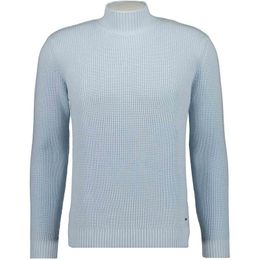 Ragman Rundhalspullover Eisblau-727 56 56 Rippenstrick