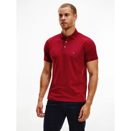 Tommy Hilfiger Poloshirt »1985 SLIM POLO« Markenstickerei, aus Baumwoll-Piqué Regatta Red L L Poloshirt von Tommy Hilfiger