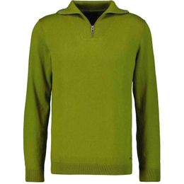 Ragman Rundhalspullover Mittelgr&uuml;n-311 52 52 Feinste Baumwollmischung mit Kaschmir