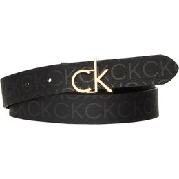 Calvin Klein Ledergürtel »CK BCKL RVRSBL BLT 3« Größenverstellbar Black
