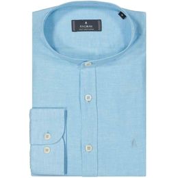 Ragman Henleyshirt Hellblau-750 L L Stehkragen