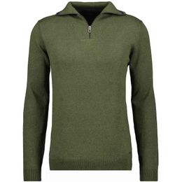 Ragman Rundhalspullover Oliv-319 58 58 Feinste Baumwollmischung mit Kaschmir