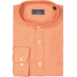 Ragman Henleyshirt Orange-541 L L Stehkragen