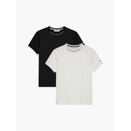 Calvin Klein Jeans T-Shirt &raquo;INTARSIA 2-PACK SS T-SHIRT&laquo; Packung, 2, f&uuml;r Kinder bis 16 Jahre, Logo-Schriftzug Bright White / Ck Black 6 (116) 6...
