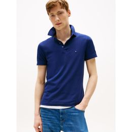 Tommy Hilfiger Poloshirt »1985 SLIM POLO« Markenstickerei, aus Baumwoll-Piqué Preppy Navy S S Poloshirt von Tommy Hilfiger