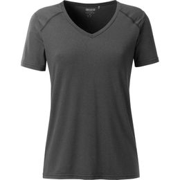 LPO Funktionsshirt &raquo;Damen Funktionsshirt Amira&laquo; asphalt melange 40 (M) 40 (M) Recyceltes Material f&uuml;r Nachhaltigkeit