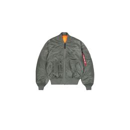 Alpha Industries Bomberjacke »Men - Bomber Jackets MA-1 Heritage« vintage green L L Flight Nylon Stoff