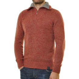 Ragman Troyer Bordeaux 50 50 Tweed-Strick