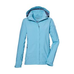 Killtec Outdoorjacke »KOS 51 WMN JCKT« Damenjacke: wasserdicht, atmungsaktiv, verstellbar, abnehmbare Kapuze blau 42 42 Damen Funktionsjacke mit...