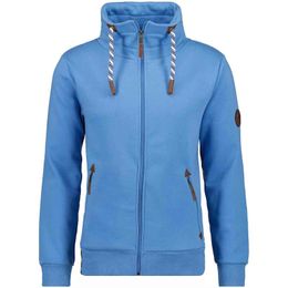 Ragman Sweatjacke Taubenblau XXL5456 XXL5456 Hoher Kragen