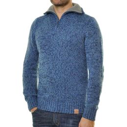 Ragman Troyer Mitternachtsblau 48 48 Tweed-Strick