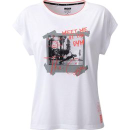 Lpo Damen LPO T-Shirt &raquo;Damen T-Shirt Cara&laquo; wei&szlig; 48 (XL)