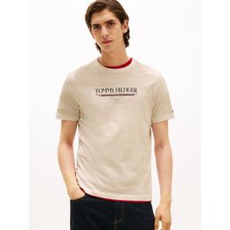 Tommy Hilfiger T-Shirt »BRAND LOVE HILFIGER TEE« Newsprint M M Rundhalsshirt von Tommy Hilfiger