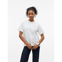 Véro Moda VERO MODA T-Shirt »VMAYA CATY SS TOP BOX JRS GA« Snow White Print:Lemonade S S T-Shirt von Vero Moda