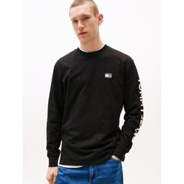 Tommy Jeans Langarmshirt &raquo;TJM REG POP COL NW CLSC LS T EXT&laquo; Mit Rundhalsausschnitt Black M M Langarmshirt von Tommy Jeans