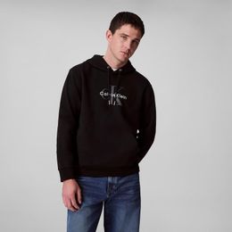 Calvin Klein Jeans Herren Kapuzensweatshirt &raquo;400GSM TERRY MONOLOGO HOODIE&laquo;, Mit Rundhalsausschnitt schwarz XL