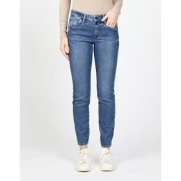 Gang Slim-fit-Jeans »Jeans Slim Fit 94SANA CROPPED« blau 33 - Normalgrößen Normalgrößen 33 5-Pocket Style mit Reißverschluss und Knopf