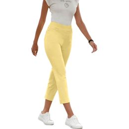CR&Eacute;ATION L Damen 7/8-Jeans mit Jersey-Bund in softer Qualit&auml;t zitrone Gr&ouml;&szlig;e 19