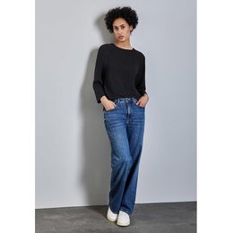 Street One Sweatshirt in Schwarz - 38% | Größe 40 | Damen-sweatshirts-jacken