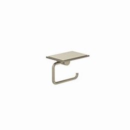Kludi VELA R Toilettenpapierhalter 58971N5 mit Ablage Stainless Brushed Nickel PVD