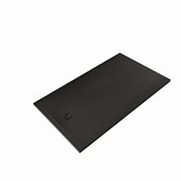 Kludi TERRA Duschwanne 09DW0539 90 x 160 x 3 cm, Abflussabdeckung inkl. Mattschwarz