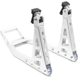 Wiltec Motorradständer für 200-238 mm Vorderrad, bis 317 kg, Motorradheber aus Aluminium, als Montageständer und zur Lagerung