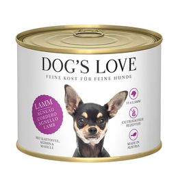 DOG’S LOVE Dog's Love Classic Lamm mit Kartoffel, Kürbis und Marille Hunde-Nassfutter Single-Protein 6x200g