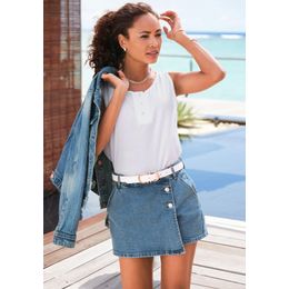 Buffalo Damen Hosenrock, blue washed, Gr&ouml;&szlig;e 40