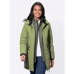 WITT Damen 2-in-1-Jacke mit Westen-Einsatz, schilf-anthrazit, Gr&ouml;&szlig;e 18