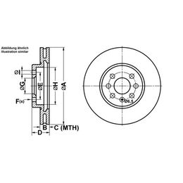 ATE Bremsensatz-Vorderachse IJF1417OX6 Bremsensatz, Scheibenbremse vorne rechts links bel&uuml;ftet 280mm f&uuml;r VAUXHALL OPEL 93175376 93179707 93179708