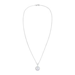 NENALINA Halskette Edelsteinkette Damen Größe 45 silber