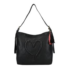 Taschendieb Wien Schultertasche 'Herzweg' Damen Größe One Size schwarz