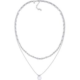 Elli Premium Kette 'Valentino' Damen Größe 40 silber