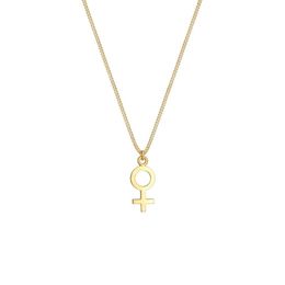 Elli Halskette Venus-Symbol Damen Größe 45 gold
