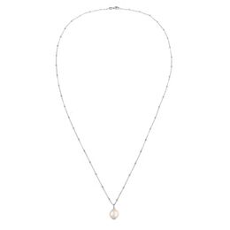 Elli Premium Kette Damen Größe 70 silber / perlweiß