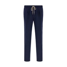 Boggi Milano Pleated Pants male Blue size 54