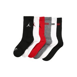 Jordan Socken Jungen Größe 27/35 graumeliert / rot / schwarz / weiß