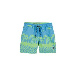 WE Fashion Badeshorts 'Jongens' Jungen Größe 122/128 blau / grün