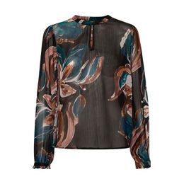 Cream Bluse 'Jasmina' Damen Größe S braun / grau / petrol / schwarz
