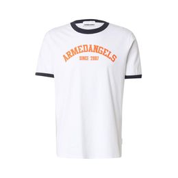 armedangels T-Shirt 'MAARKOS RINGER' Herren Gr&ouml;&szlig;e XL marine / orange / wei&szlig;
