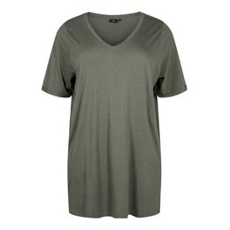 ZIZZI T-Shirt 'Chiara' Damen Gr&ouml;&szlig;e 9XL/10XL dunkelgr&uuml;n
