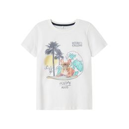 name it T-Shirt 'NKMJass' Jungen Größe 134/140 marine / türkis / gelb / weiß