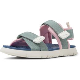 Camper Sandale 'Oruga' M&auml;dchen Gr&ouml;&szlig;e 33 blau / gr&uuml;n / rosa