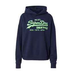 Superdry Sweatshirt Damen Größe L navy / limette
