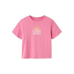 name it T-Shirt 'NKFJassa' Mädchen Größe 146/152 gelb / hellpink