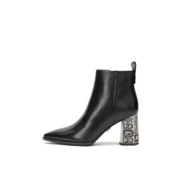 Kazar Stiefelette Damen Größe 35 schwarz / silber Winterschuhe