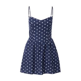 Hollister Kleid Damen Größe 34 navy / weiß Winterkleid