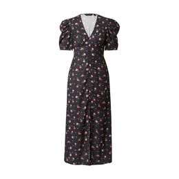 Dorothy Perkins Kleid Damen Größe 46 grün / rot / schwarz / weiß Winterkleid